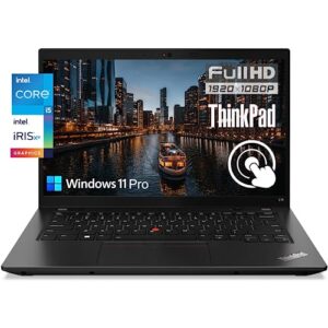 lenovo thinkpad l14 bussiness laptop, ips anti-glare 14" fhd touch screen, intel i5 upto 4.2ghz, intel iris xe graphics, 20gb ram, 1tb pcie ssd, windows 11 pro with bundled accessories