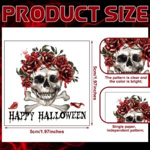 Demissle 256 Pcs Halloween Temporary Tattoos Bulk Safety Tattoos Stickers Halloween Fake Skull Zombie Makeup Kit 3D Realistic Gift Supplies for Women Men Adults Kids Halloween Party Favors Decorations