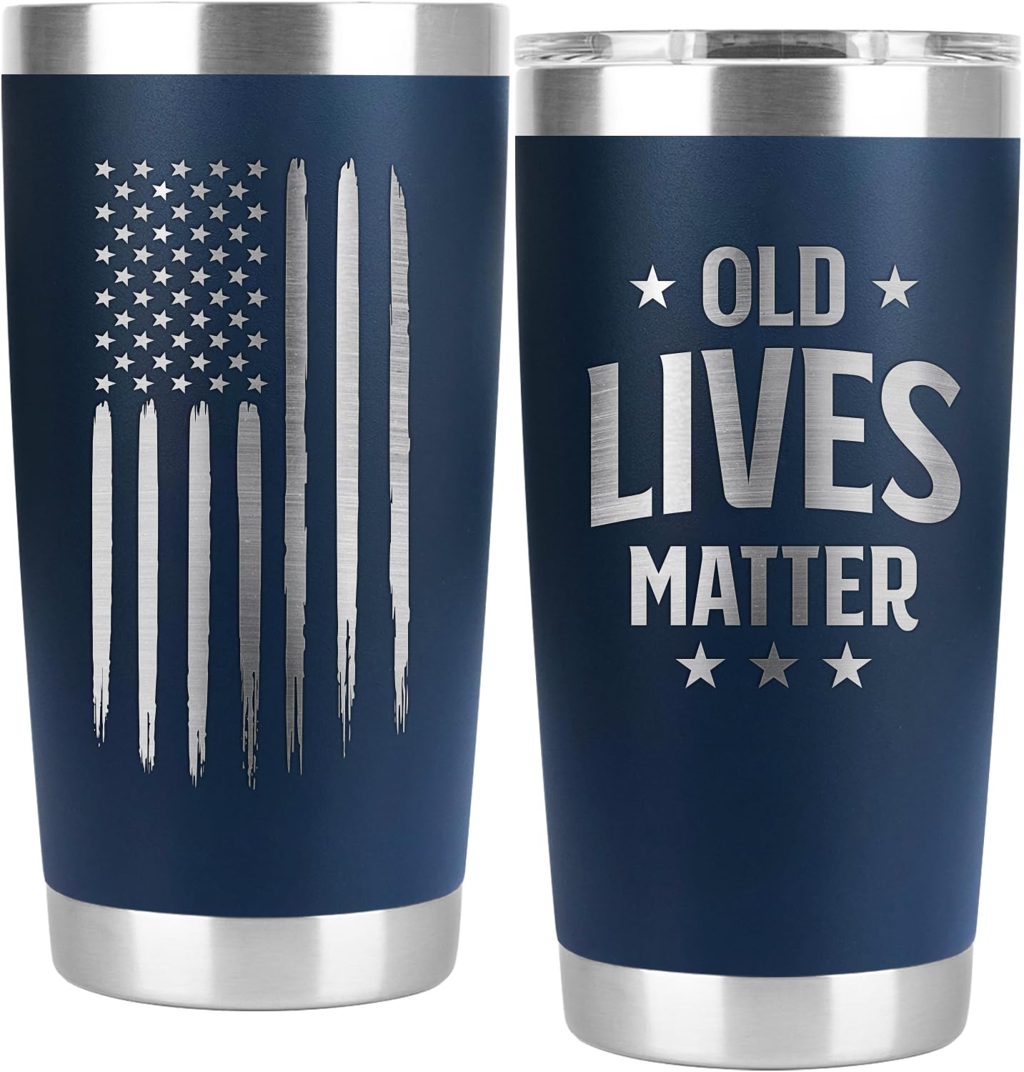 PRPinkRain Old Lives Matter Gifts - Birthday Gifts for Men, Gifts for Dad, Him, Grandpa - Funny Gifts for Men, Retirement Gifts for Men 20 Oz Tumbler