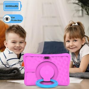 Kids Tablet 10 inch Toddler Tablet Android Tablet for Kids 3GB RAM 64GB ROM Tablets 10.1" IPS Touch Screen 1280x800, Iwawa & Parent Control kid Tablet WiFi Dual Camera, 6000mAh Battery Shockproof Case