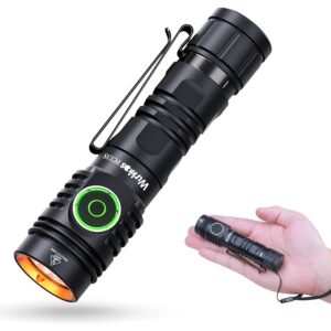 wurkkos fc13s 5000k usb c flashlights 2500 high lumens led flash light 6 modes edc torch- ip68 waterproof flashlight with ramping mode.