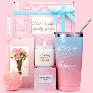 panspace gifts for women, birthday gifts for women, unique spa relaxing gift basket set for best friends female women her sister mom wife girlfriend personalized tumbler gifts for women