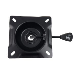 wealrit office chair tilt base, heavy duty control lift mechanism black swivel base plate 5.3" x 5.3" mouting holes dimension office chair parts replacement