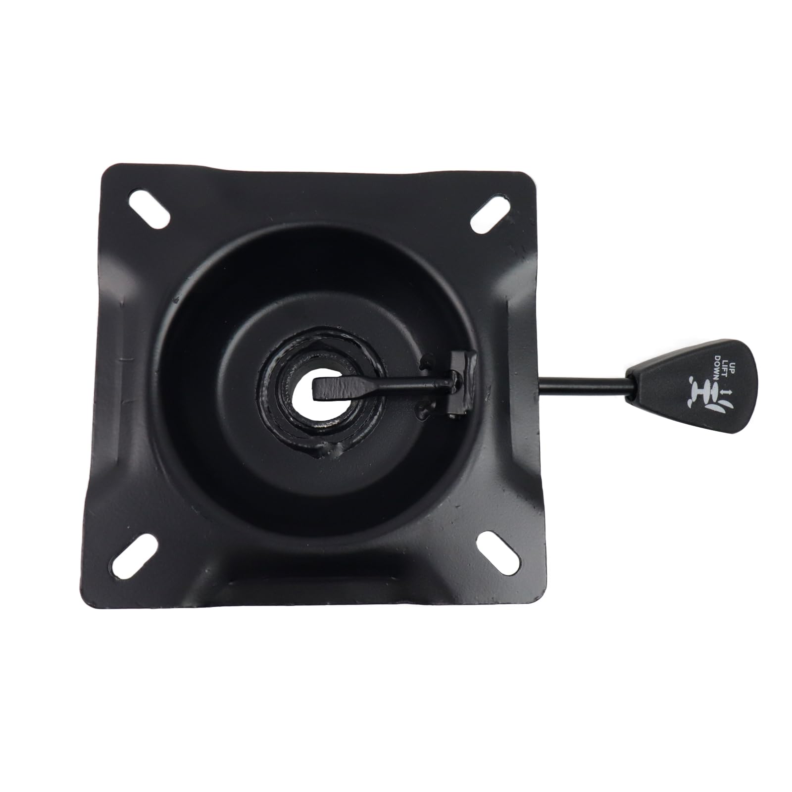 Wealrit Office Chair Tilt Base, Heavy Duty Control Lift Mechanism Black Swivel Base Plate 5.3" x 5.3" Mouting Holes Dimension Office Chair Parts Replacement