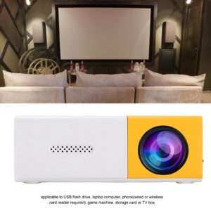 Mini Pocket Projector TFT LCD 1080P 1920x1080 Multimedia Theater Video Movie Projector with AV VGA HDMI USB for Office Home Phone PS4 PS5 TV Box, 24 to 60 Inches Projection