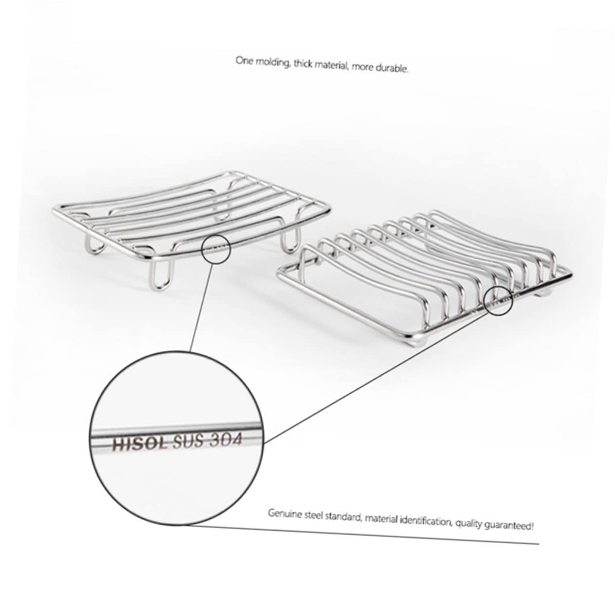 Cabilock 3 Pcs Stainless Steel Tray Sink Soap Holder Sink Tray Stainless Steel Soap Rack Drain Soap Rack Bathroom Shelf Soap Dish Holder Soap Dispenser Household