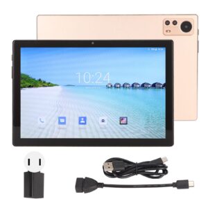 Tablet PC, 10.1 Inch Tablet Front 5MP Rear 13MP 100-240V 2GB RAM 32GB ROM for 8.1 for Learning (Gold)