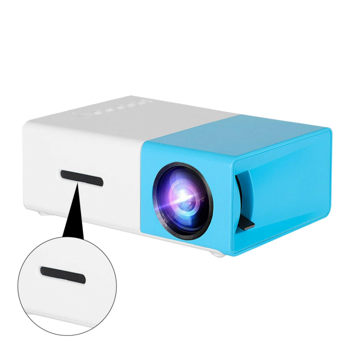 FUOYLOO Home Theater Projector Projector Media Player Equipment Portable Home Cinema Video Plastic Miniature 1080p Lcd Video Projector