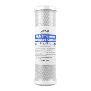 High Efficiency Activated Carbon Water Filter Cartridge 5 Micron Fits Standard 2.5 x10" Housings