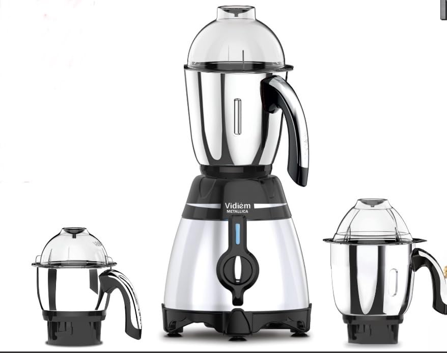 VIDIEM METALLICA STEEL 750W / 110V Free Service Kit included - INDIAN MIXER GRINDER USA