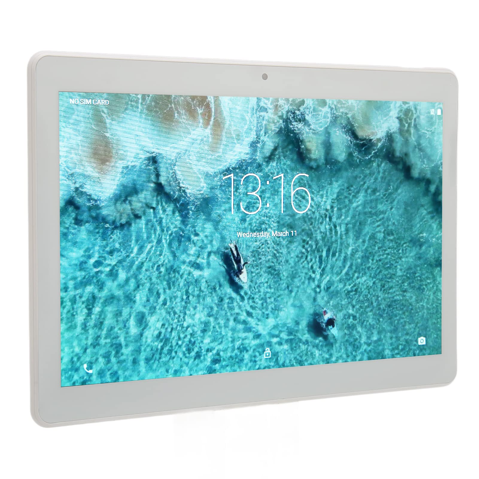 10.1 Inch HD Tablet, 4GB RAM 64GB ROM 2560x1600 Resolution 100-240V Calling Tablet for Android 12 for Office (US Plug)