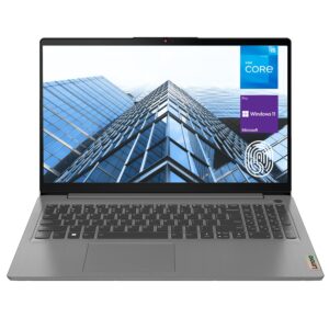 lenovo ideapad 3 laptop, 15.6" fhd display, 12th gen intel core i5-1235u processor, 16gb ram, 512gb ssd, backlit kb, fp reader, sd card reader, webcam, wi-fi 6, windows 11 pro