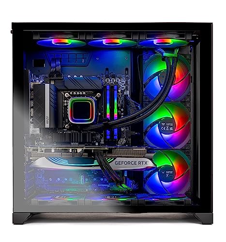 Skytech Gaming Prism II Lian Li O11 PC Desktop – Intel Core i9 13900K 3.0 GHz, NVIDIA RTX 4070 Ti, 1TB NVME Gen4 SSD, 32GB DDR5 RAM RGB, 1000W Gold PSU, 360mm AIO, 11AC Wi-Fi, Windows 11 Home 64-bit