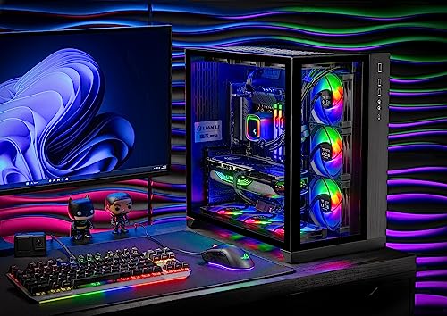 Skytech Gaming Prism II Lian Li O11 PC Desktop – Intel Core i9 13900K 3.0 GHz, NVIDIA RTX 4070 Ti, 1TB NVME Gen4 SSD, 32GB DDR5 RAM RGB, 1000W Gold PSU, 360mm AIO, 11AC Wi-Fi, Windows 11 Home 64-bit