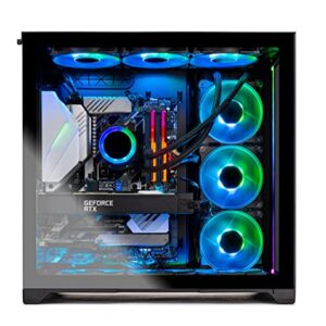 Skytech Gaming Prism II Lian Li O11 PC Desktop – Intel Core i9 13900K 3.0 GHz, NVIDIA RTX 4070 Ti, 1TB NVME Gen4 SSD, 32GB DDR5 RAM RGB, 1000W Gold PSU, 360mm AIO, 11AC Wi-Fi, Windows 11 Home 64-bit