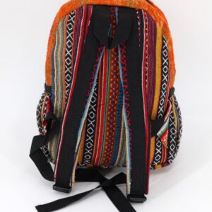 Unique design Mushroom Embroidered Himalaya Hemp Hippie Backpack Festival Backpack Hiking Backpack FAIR TRADE Handmade with Love