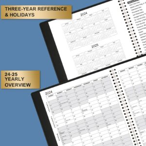 2024-2025 Planner - 2024-2025 Monthly Planner from Jul. 2024 to Dec. 2025, Calendar 2024-2025 Planner with Faux Leather, 9" x 11"