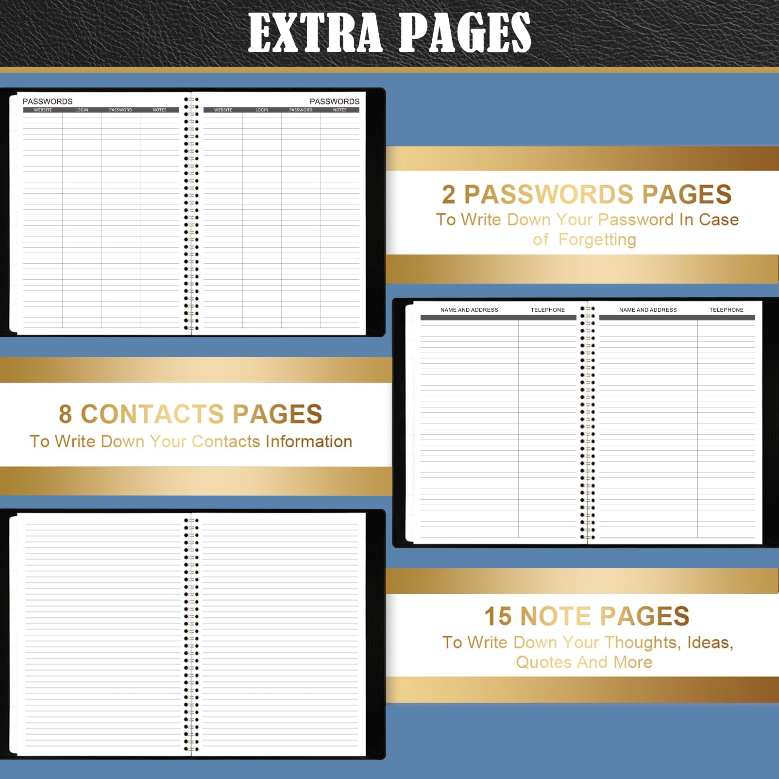 2024-2025 Planner - 2024-2025 Monthly Planner from Jul. 2024 to Dec. 2025, Calendar 2024-2025 Planner with Faux Leather, 9" x 11"