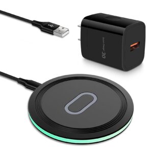 pixel 7a 8 pro wireless charger pad, 15w fast wireless charging pad with adapter for google pixel 8 7 pro 7 6 pro 6, iphone 15 14 13 12 pro max,samsung galaxy s24 s23 ultra s23 fe s22 s21 s20 note 20