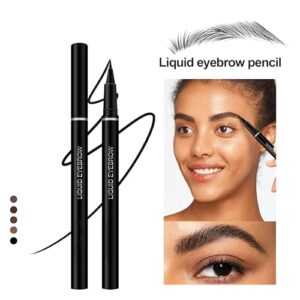 Easilydays Ultra-Fine Felt-Tip Liquid Eyeliner Pen, Waterproof 5 Colors Wild Water Eyebrow Pencil, Highly Pigmented Intense Color, Glides on Smoothly, Longlasting Smudge-Proof Women Eye Makeup (02)