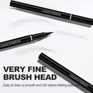 Easilydays Ultra-Fine Felt-Tip Liquid Eyeliner Pen, Waterproof 5 Colors Wild Water Eyebrow Pencil, Highly Pigmented Intense Color, Glides on Smoothly, Longlasting Smudge-Proof Women Eye Makeup (02)