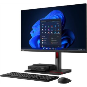 Lenovo ThinkCentre M90q Gen 3 Tiny Desktop Computer, Intel Core i5-12500 3.0GHz, 8GB RAM, 256GB SSD, Windows 11 Pro, Black