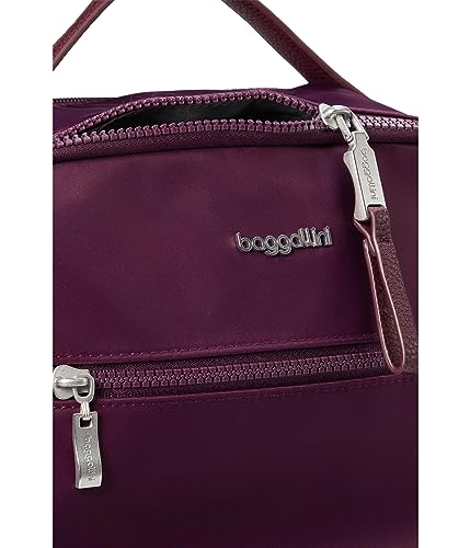 Baggallini Women's Tribeca Expandable Laptop Backpack, Mulberry