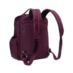 Baggallini Women's Tribeca Expandable Laptop Backpack, Mulberry