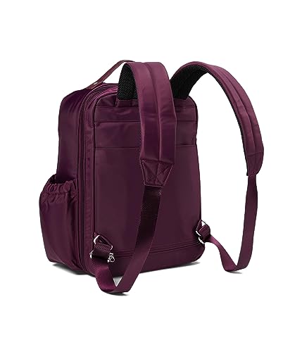 Baggallini Women's Tribeca Expandable Laptop Backpack, Mulberry