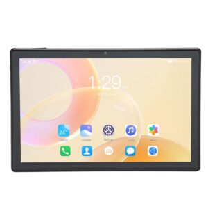 office tablet, 10 inch ips black student tablet 7000mah 2 card slots work dual (us plug)