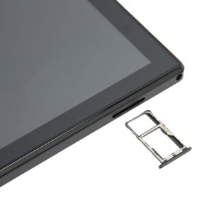 Office Tablet, 10 Inch IPS Black Student Tablet 7000mAh 2 Card Slots Work Dual (US Plug)