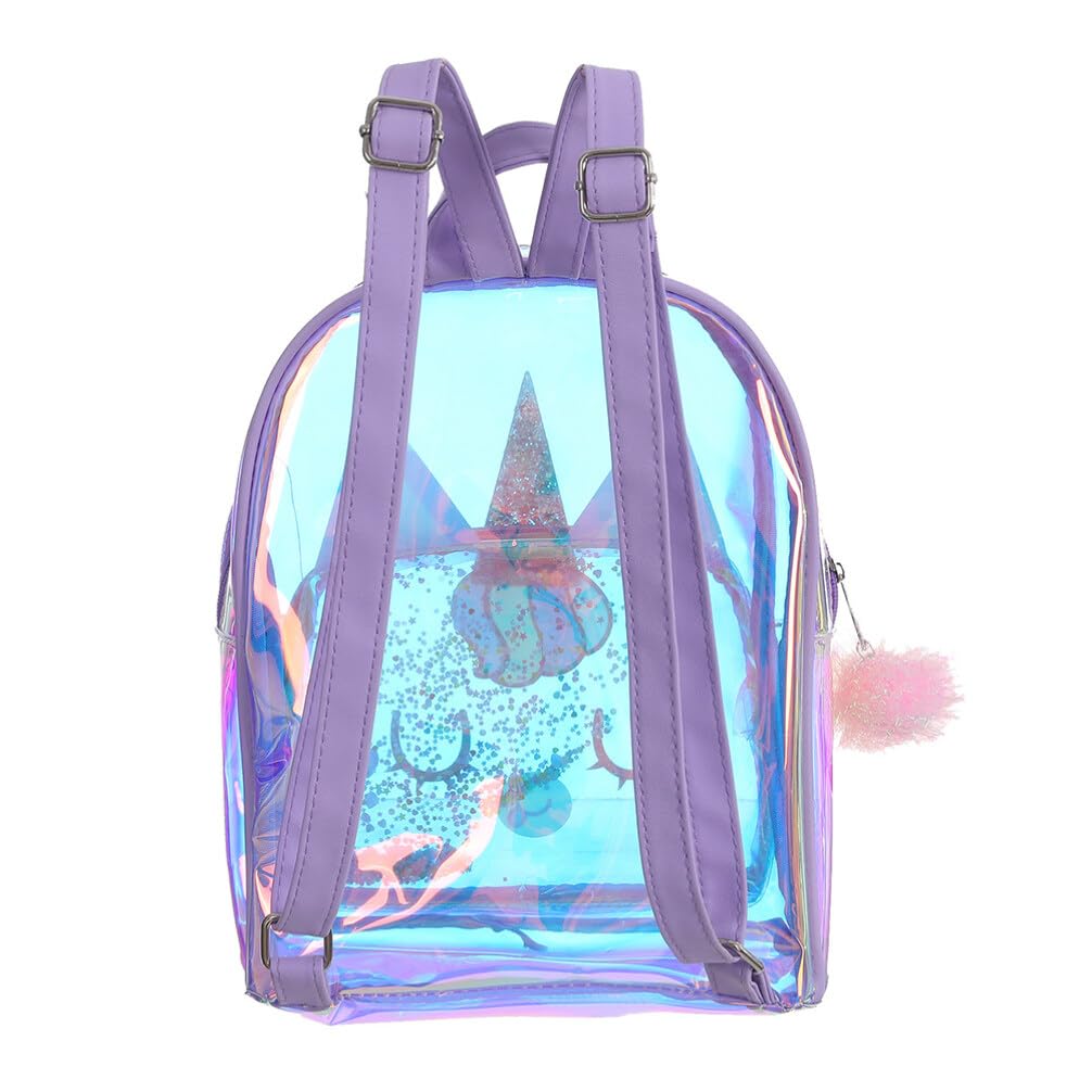 VALICLUD Holographic Backpack Clear Unicorn Backpack Clear Backpack Clear Casual Daypacks