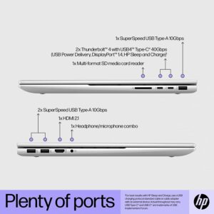 HP Envy 17.3" FHD IPS Touchscreen Laptop, Intel Core i7-1260P, 32GB RAM, 1TB PCIe SSD, Backlit Keyboard, Intel Iris Xe Graphics, 5MP IR Camera, Win 11 Pro, Silver, 32GB USB Card (Renewed)