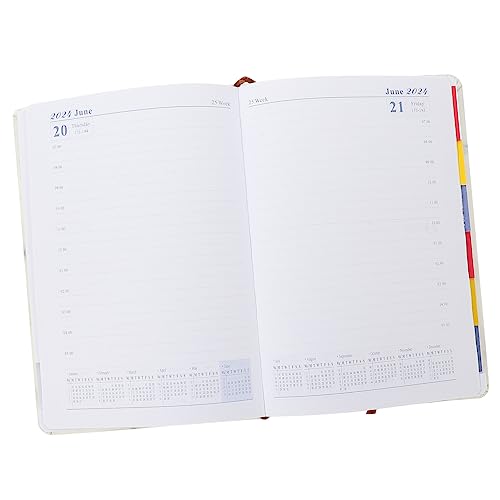 NUOBESTY 2024 Agenda Book English Schedule Notebook Daily Planner 2024 Notepad 2023 Planning Diary Planning Handbook Planning Notebook Subject Student Business Paper Memorandum