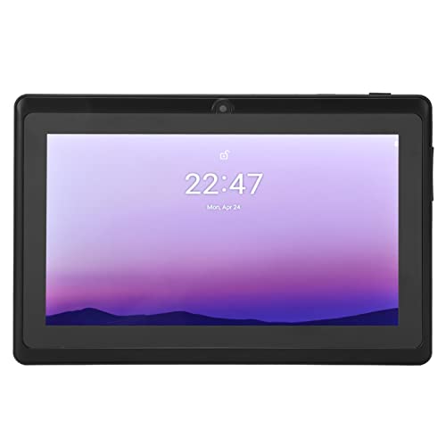 FECAMOS HD Tablet, 110-240V 7in Kids Tablet 2GB 32GB Dual Camera 3D Design QuadCore Processor 1024x600 for Android 10 for Entertainment (US Plug)