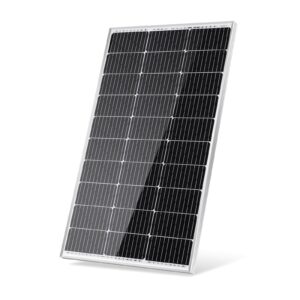 traver force solar panel 100 watt 10bb monocrystalline 12v solar panels for home high efficiency solar module power charger for rv camping cabin marine boat motorhome off-grid black