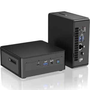 intel nuc 11 pro, nuc11pahi5 core i5-1135g7, 4.2 ghz, 4 cores, intel iris xe graphics, 8mb caches, 16gb ram, 512gb ssd, windows 11 pro, wifi 6.0, 4k 4-screen display, business home