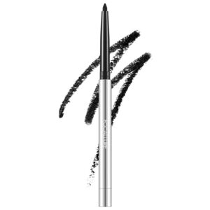 focallure eyeliner pencil with built-in sharpener,waterproof,smudge proof,gel eye liner makeup pen,retractable,long lasting all day wear,black