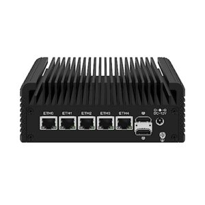 micro firewall appliance, mini pc, opnsense, vpn, router pc, intel alder lake-n 12th gen n100, hunsn rj38, 5 x 2.5gbe i226-v, 2 x hdmi, dp, tf, type-c, 8g ddr5 ram, 128g ssd