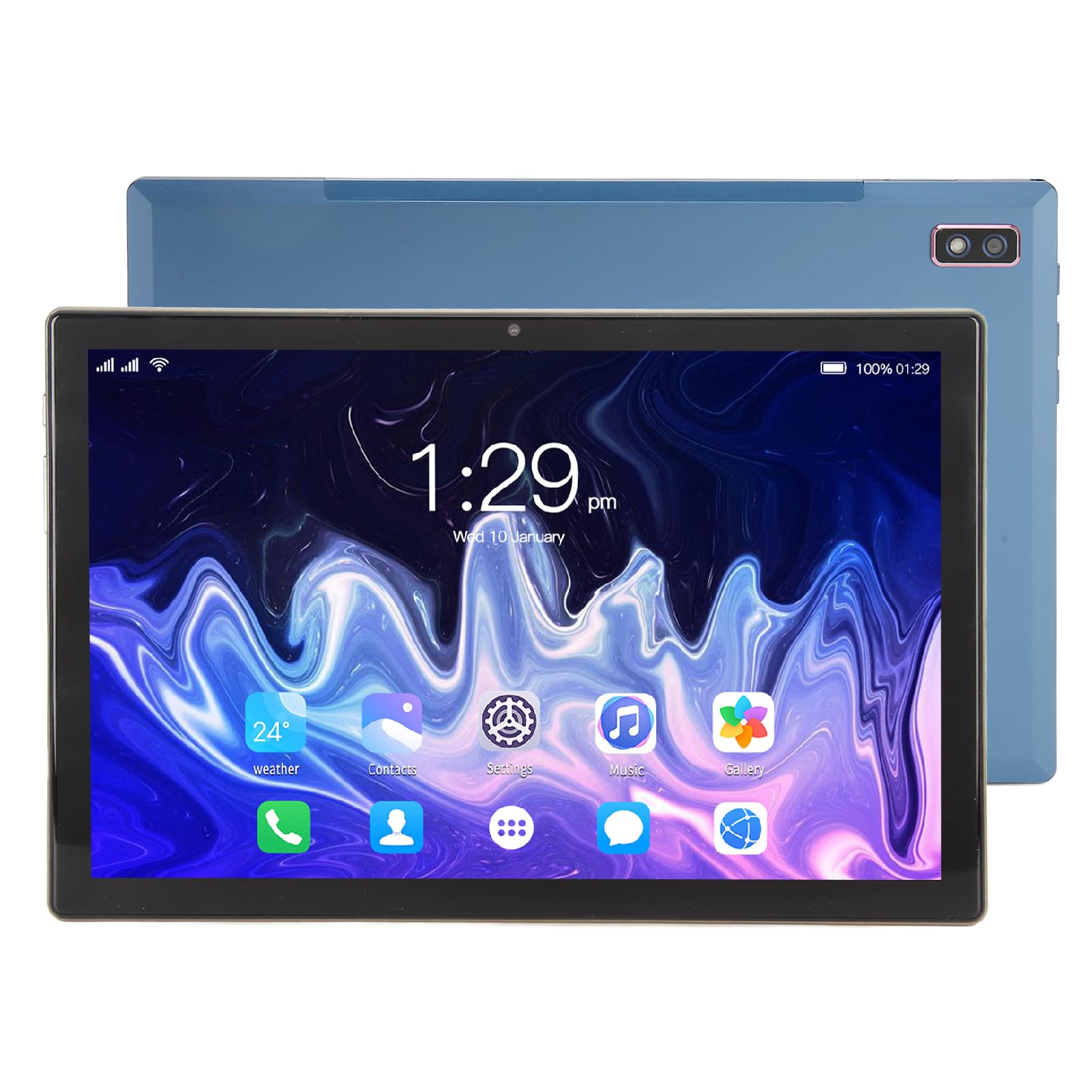 10.1 Inch Android 12 Tablet, 5G WiFi Tablet, 2 in 1 Function Tablet, Octa Core Processor, 8GB RAM 256GB ROM, 1960x1080 Resolution, for Students and Adults (US Plug)