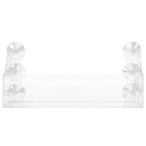 yardwe fridge organizer 1pc acrylic display risers acrylic storage box beverage shelf frige rack refrigerator rack suction cup display stand bracket storage rack suction rack