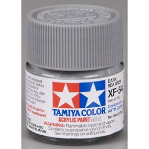 tamiya acrylic mini xf54 dk sea grey tam81754 plastics paint acrylic