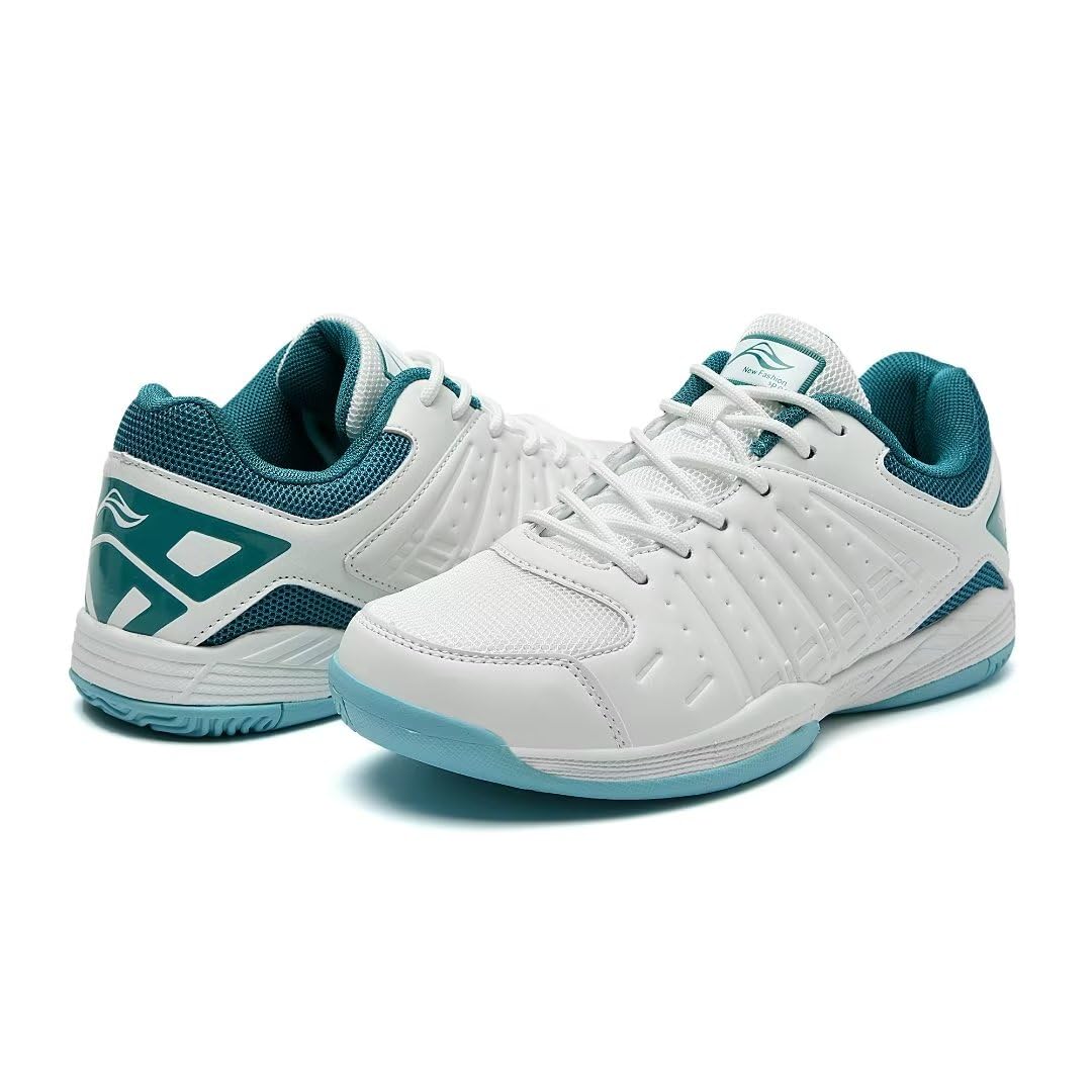 ZOOMCO Women's Pickleball Shoes Tennis Court Shoes Badminton Shoes for Women Whiteblue