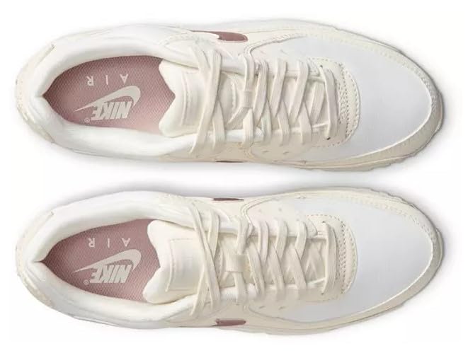 Nike Women's Air Max 90 Shoe, Sail/Pink Sz 7.5…