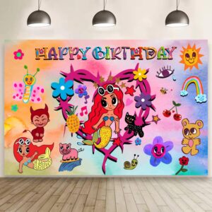 manana sera bonito background birthday decorations, manana sera bonito happy birthday banner backdrop for karol g birthday party supplies (5x3ft)