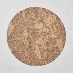 sur la table iceberg cork round placemat, brown