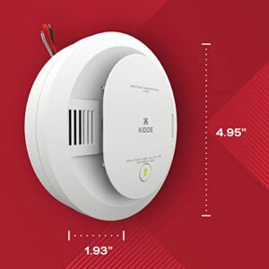 Kidde Hardwired Smoke & Carbon Monoxide Detector, AA Battery Backup, Voice Alerts, Interconnectable, LED Warning Light Indicators