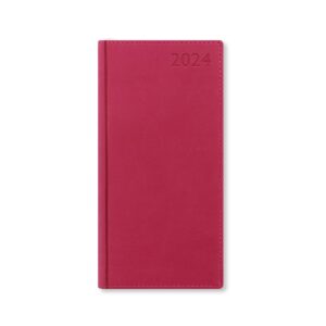 Letts Verona Slim week to view 2024 diary - pink