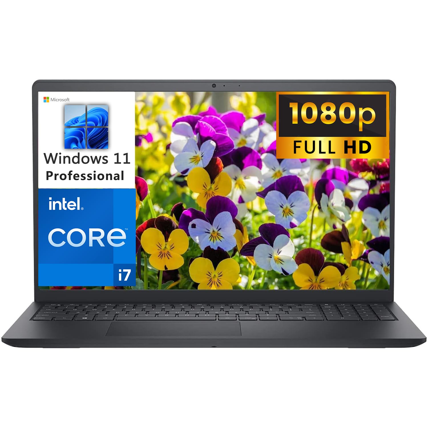 Dell Inspiron 15 3000 3520 15.6" FHD Business Laptop Computer, 12th Gen Intel 10-Core i7-1255U, 64GB DDR4 RAM, 2TB PCIe SSD, WiFi, Bluetooth, Windows 11 Pro