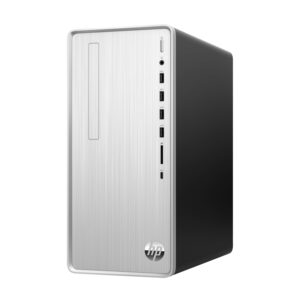 HP Pavilion Tower Desktop, AMD Ryzen 5 5600G, 32GB DDR4 RAM, 1TB PCIe SSD, SD Card Reader, VGA, HDMI, Wi-Fi 6, Wired KB & Mouse, Windows 11 Home